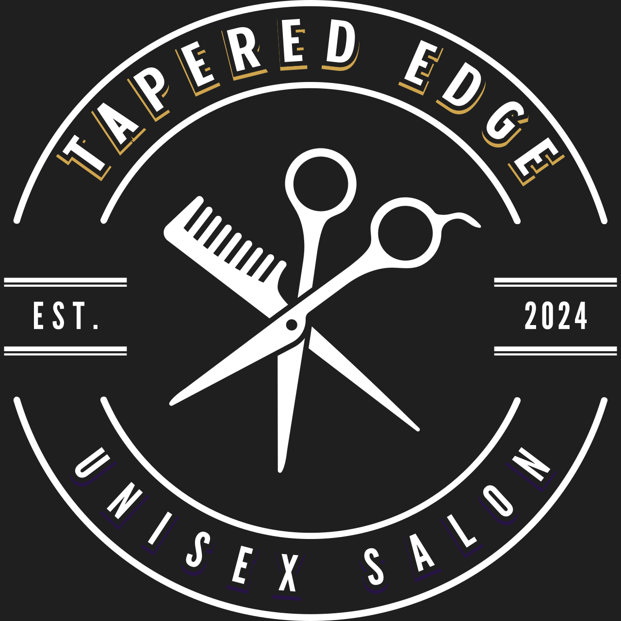 TAPERED EDGE SALON logo